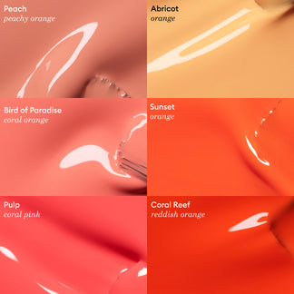 Pastel orange varnish Bird of paradise - Range Green | Manucurist